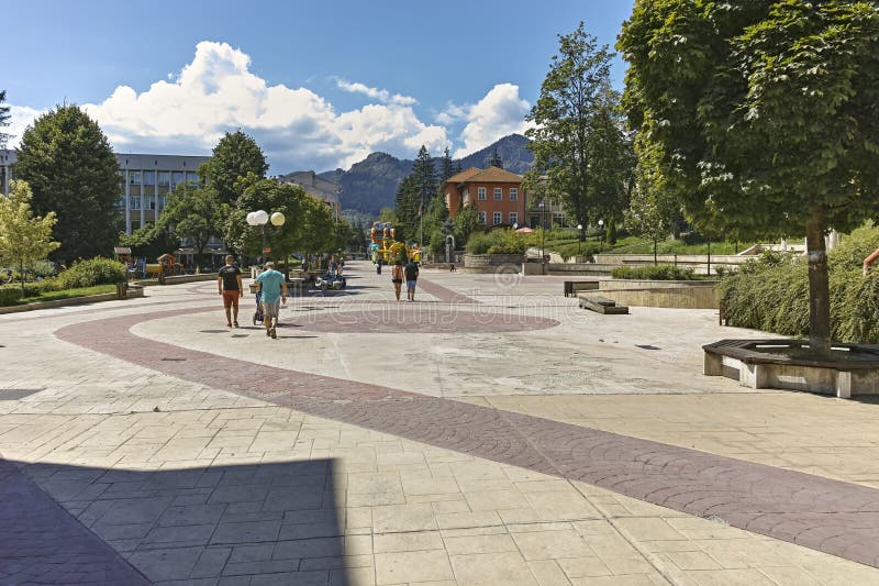 The Center of the Town of Smolyan, Bulgaria Editorial Stock Image ...
