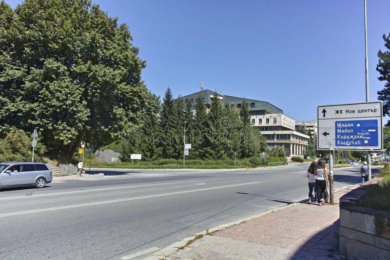 The Center of the Town of Smolyan, Bulgaria Editorial Image - Image of ...