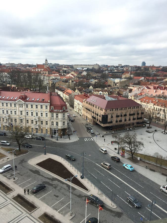 Center Vilnius, Lithuania editorial photography. Image of historical ...