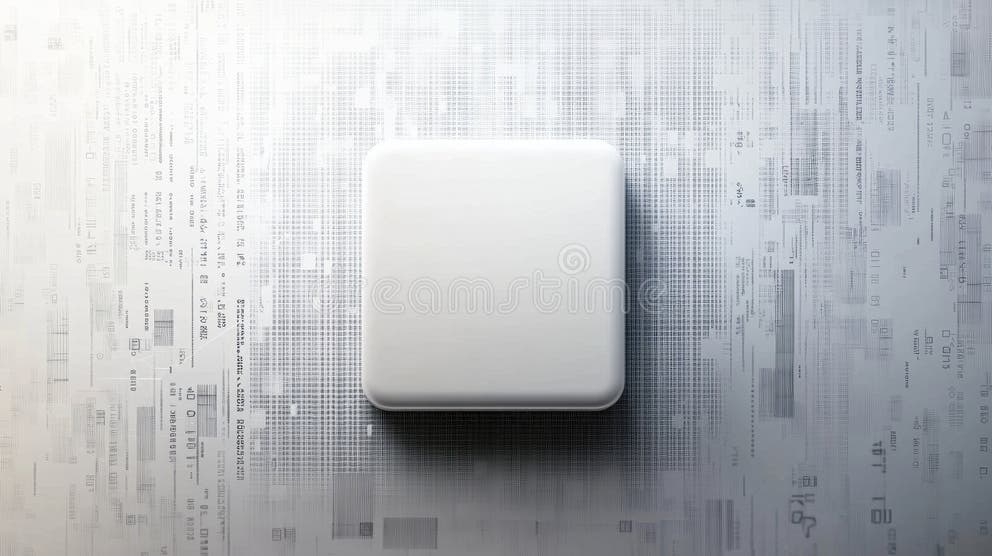 Centered Computer Icon on Abstract Digital Background Representing Technology and Data ...