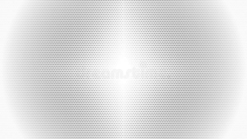 Centered Halftone Effect. Gradient from Gray To White Colors. Abstract ...