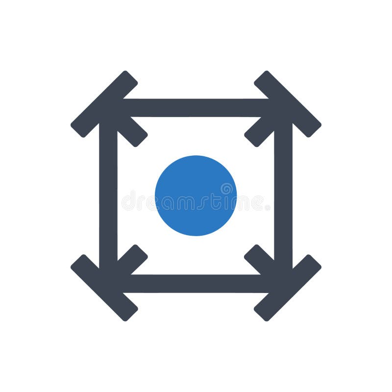 Centered Object Icon stock vector. Illustration of icon - 361702339