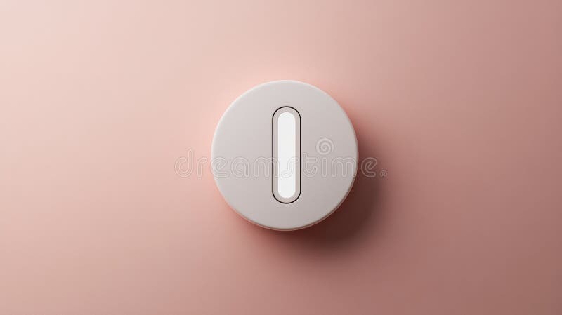 Minimalist Power Button Icon on a Neutral Background Enhances ...