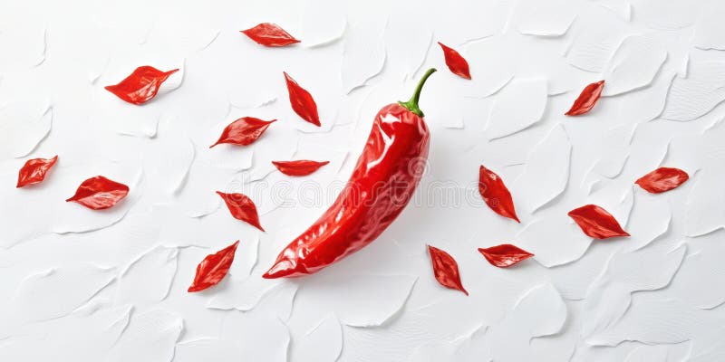 Grilled Red Chili Pepper Showcasing Vibrant Color and Texture on a ...