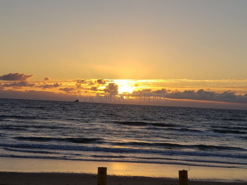 Centered Sunset San Diego Beach Stock Photo - Image of diego, beach ...