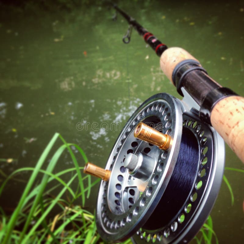 Centerpin fishing stock image. Image of inlet, pole, carper - 84314865