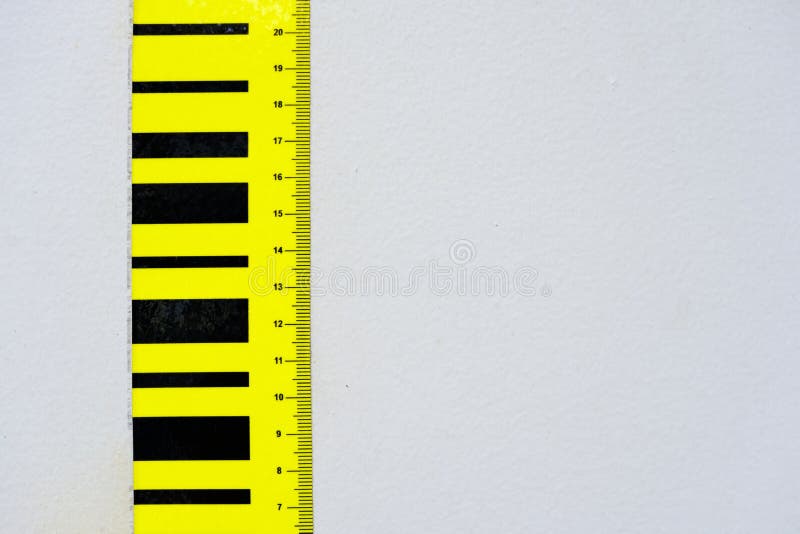 Centimeter Scale on White Concrete Wall Background. Stock Image - Image ...