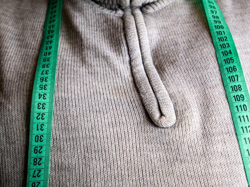 Meter Clothes. White Background and Abstract Stock Photo - Image of ...