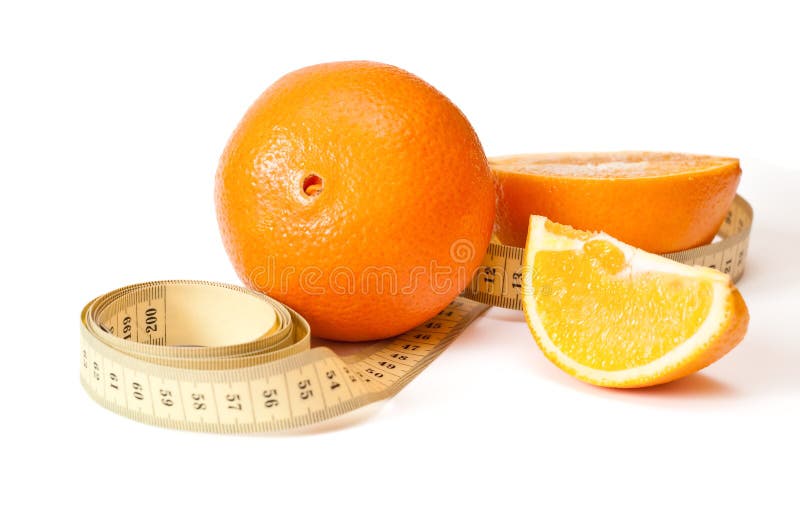 Centimetric Tape and Oranges Stock Image - Image of numbers, tape: 20590391
