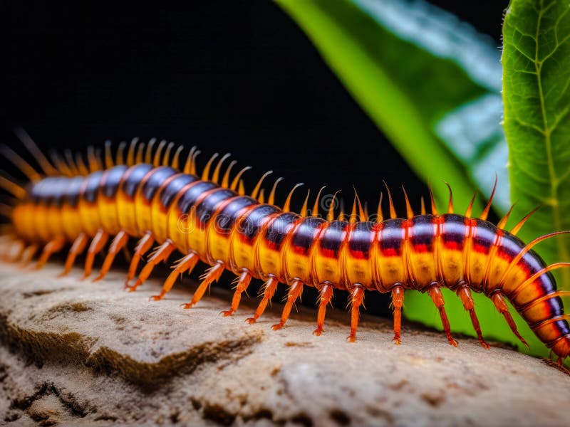 A centipede stock illustration. Illustration of macro - 306615081