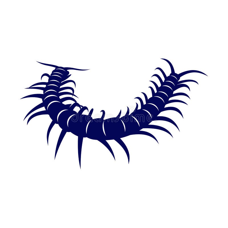 Centipede Logo Vector Design Template, Silhouette Centipede Logo Animal ...