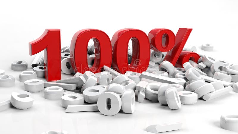 Cento percento illustrazione di stock. Illustrazione di offerta - 30638070