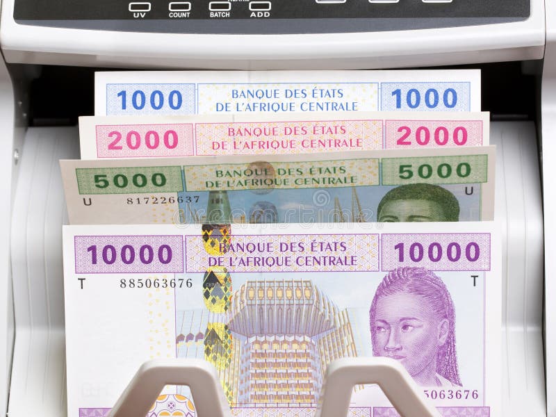 Central African Cfa Franc Counting Machine Stock Photos - Free ...