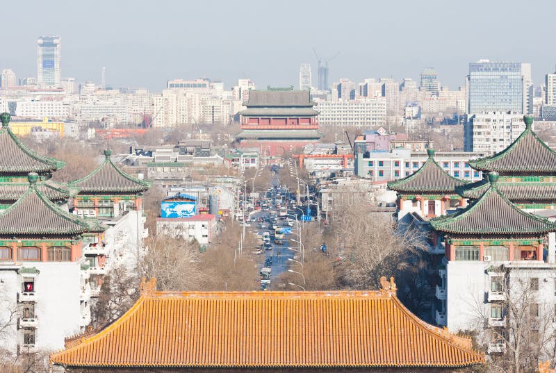 China Beijing Central Axis-Drum Tower Editorial Stock Image - Image of ...
