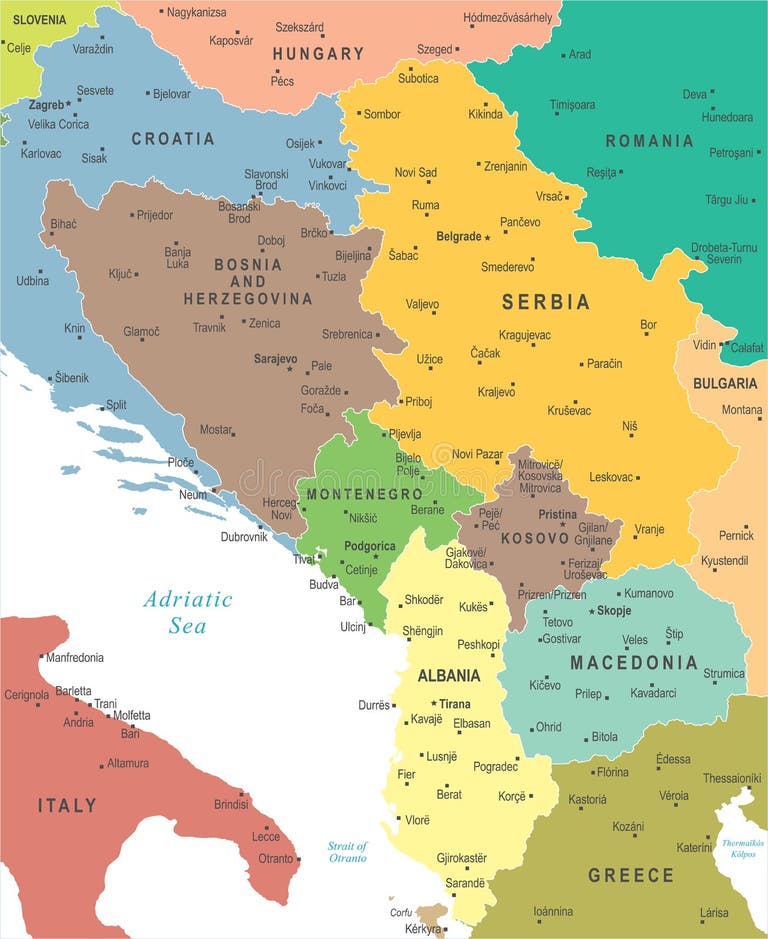 Central Balkan Map Stock Illustrations – 246 Central Balkan Map Stock Illustrations, Vectors ...