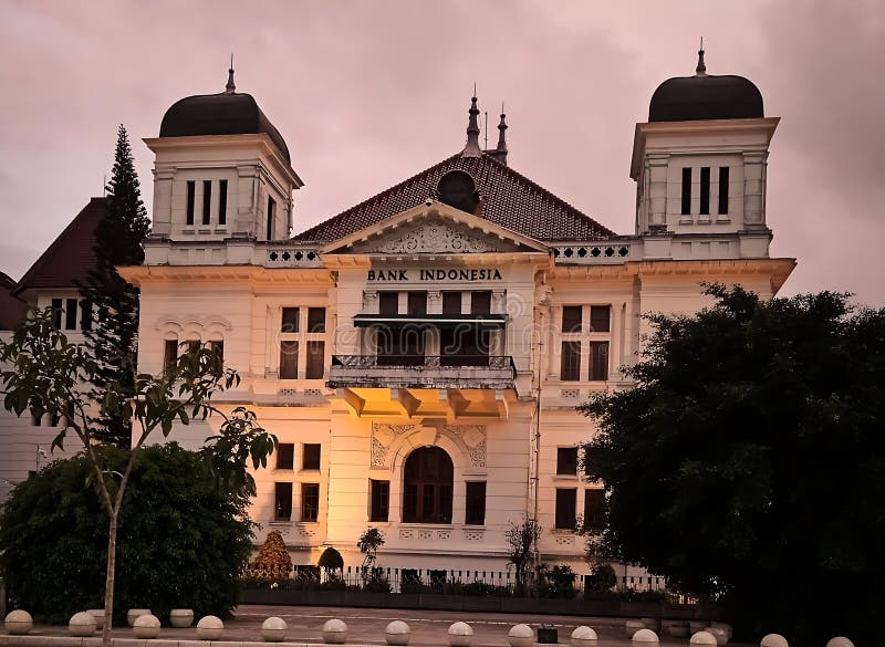 Central Bank Yogyakarta Central Java Indonesia Stock Photo - Image of ...