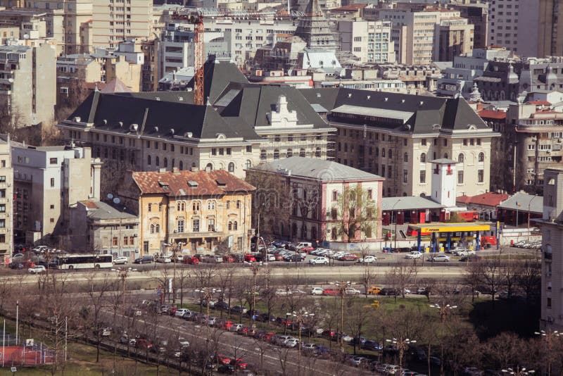 Bucharest panorama stock photo. Image of night, bucuresti - 103960470
