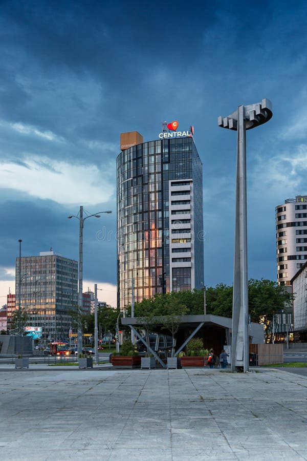 Central building editorial stock image. Image of evening - 167265929