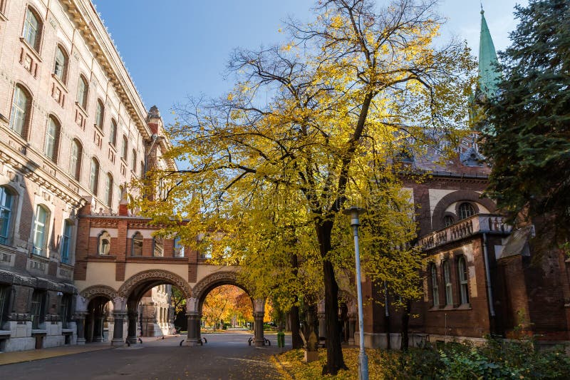 Central Building and Library Building of Budapest University of ...