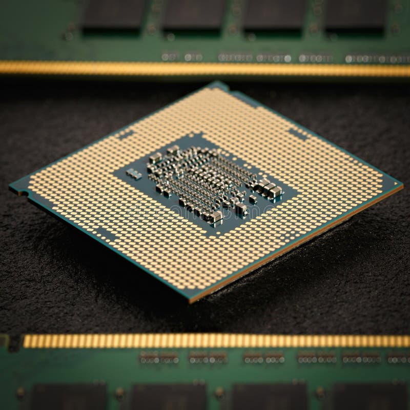 The Computer Central Processing Unit . Stock Photo - Image of processor ...