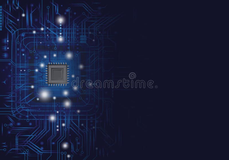 Central Computer Processors CPU Concept. Stock Vector - Illustration of ...