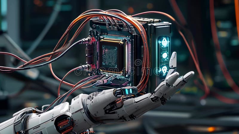 Central Computer Processors CPU Concept. Motherboard Digital Chip. the ...