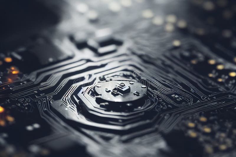 Central Computer Processors CPU Concept. Motherboard Digital Chip ...