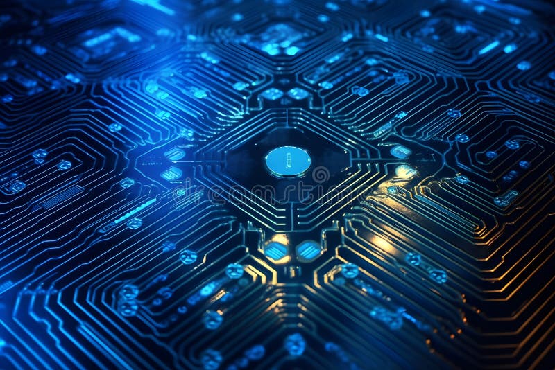 Central Computer Processors CPU Concept. Motherboard Digital Chip ...