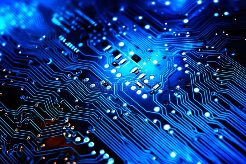 Central Computer Processors CPU Concept. Motherboard Digital Chip ...