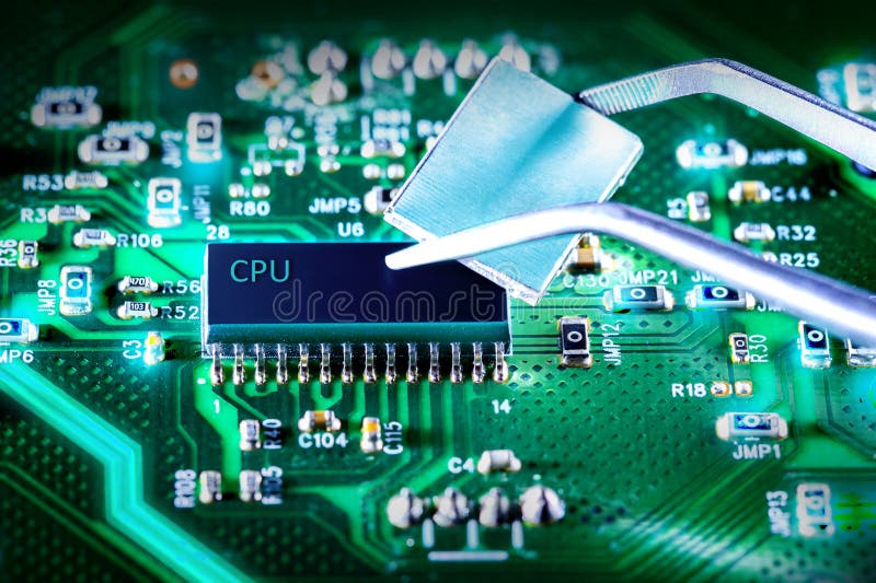 Central Computer Processors CPU Concept Stock Photo - Image of assemble ...
