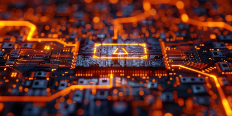 Central Computer Processors CPU Concept. Technology Background, 3d ...