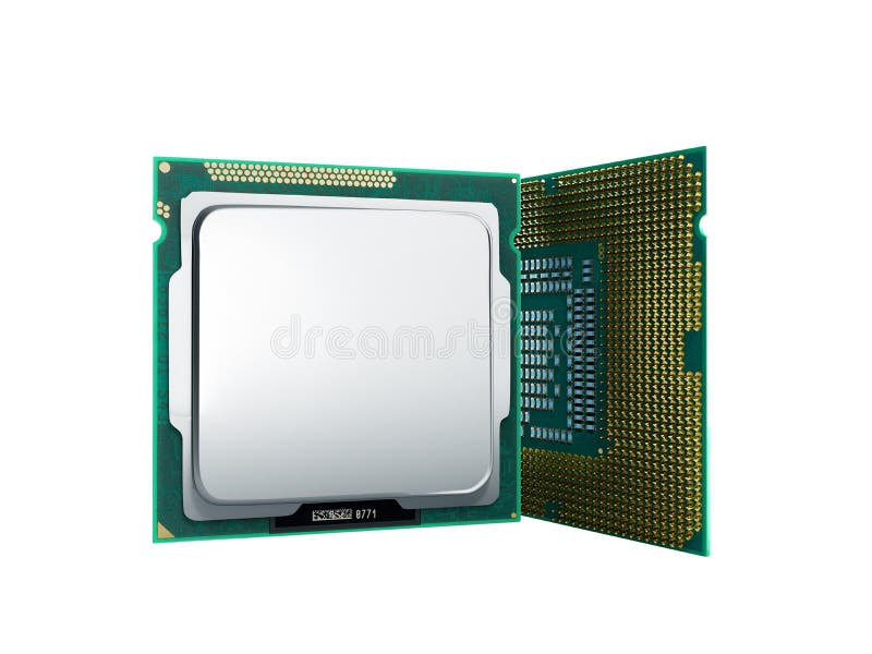 Central Computer Processors CPU High Resolution 3d Illustration Stock ...
