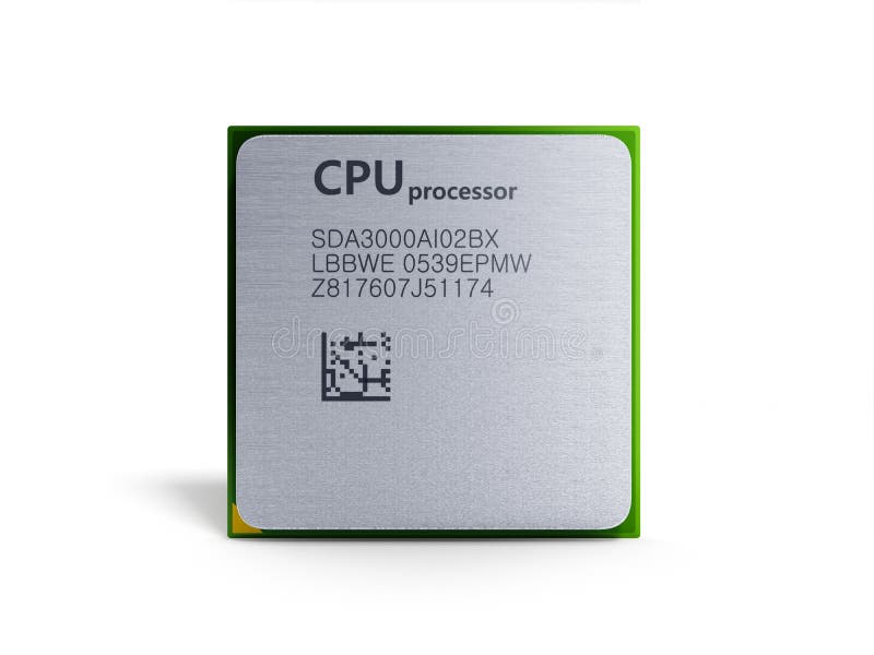 Central Computer Processors CPU High Resolution 3d Render Stock ...