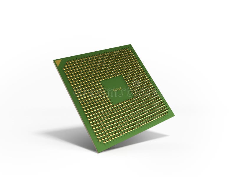 Central Computer Processors CPU High Resolution 3d Render Stock ...