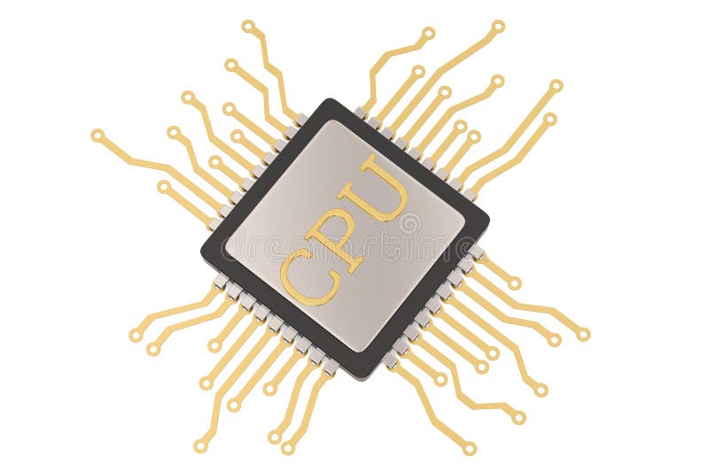 Central Computer Processors Cpu Stock Illustrations – 630 Central ...