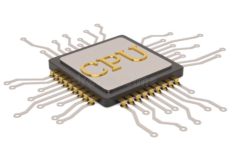 Central Computer Processors Cpu Stock Illustrations – 911 Central ...
