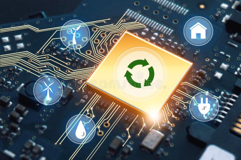 Central Computer Processors CPU.Quantum Computer, Large Data Processing ...