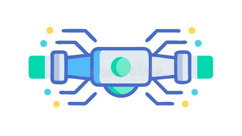 Central Data Core, Glowing Microchip, Advanced Processor, Digital Hub, Vector Design Generative ...