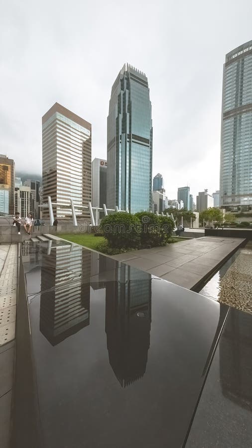 A Central District Look Out from IFC Middle Level Platform. May 17 2023 ...