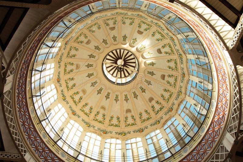 Central Dome in the Temple with Mosaic Inserts Inside View Stock Photo ...