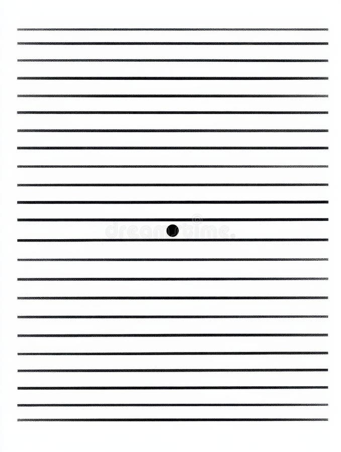 Optical Illusion with Horizontal Lines and Central Dot Creates Visual ...