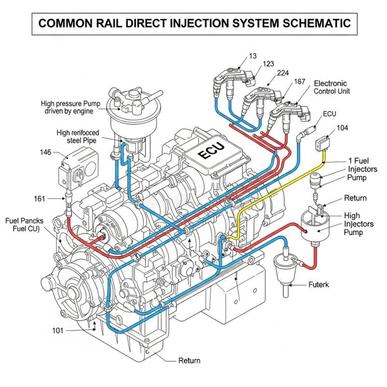 Common Rail Stock Illustrations – 91 Common Rail Stock Illustrations ...