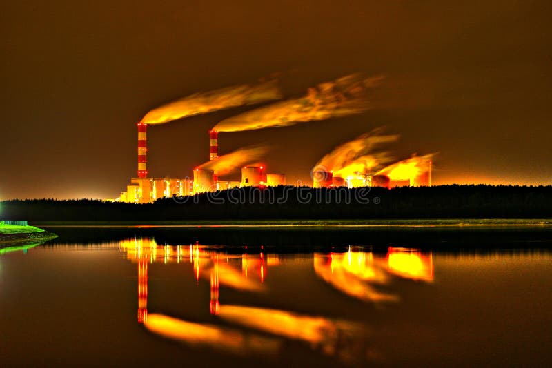 Central Eléctrica De Be?chatów, Polonia Imagen de archivo - Imagen de ...