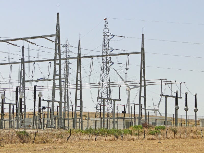 Central Electricity Transformer. Stock Image - Image of electricity ...