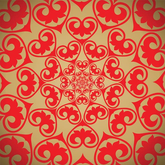 Central Endless Circular Pattern, Asian Designs Stock Vector ...