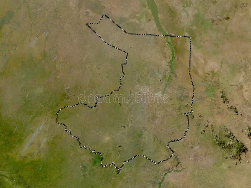 Central Equatoria, South Sudan. Low-res Satellite. No Legend Stock ...