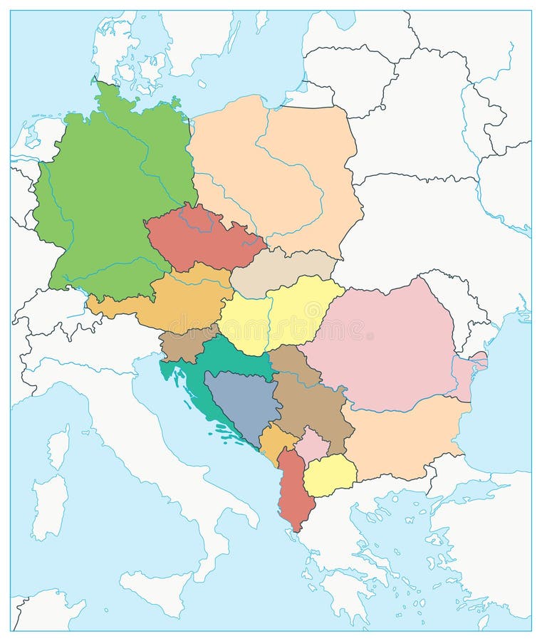 1+ Vector central europe map Free Stock Photos - StockFreeImages