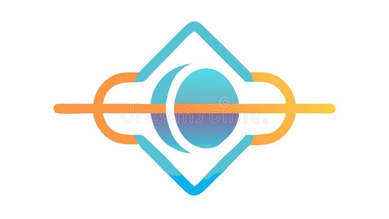 Central Focus and Abstract Vision Icon, Vector Design Generative AI ...