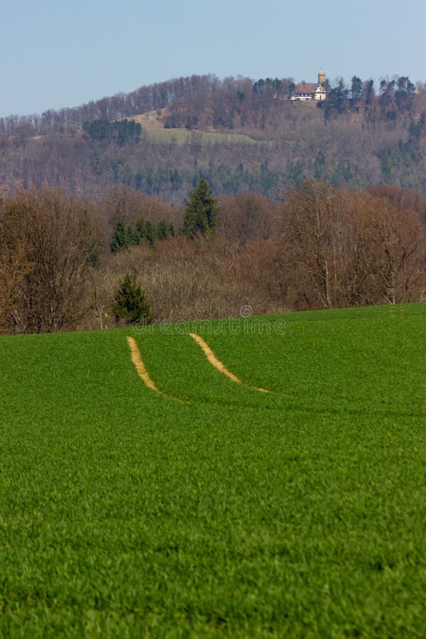 Central German Uplands stock image. Image of clouds - 114099115