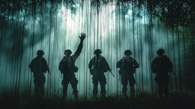 Central Hand Controls Armed Soldiers through Strings Attached Their ...